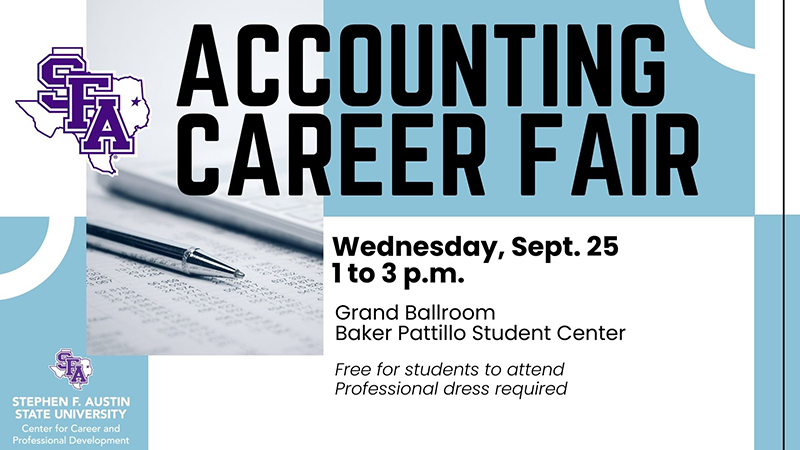 Upcoming Events | Center for Career and Professional Development | SFA
