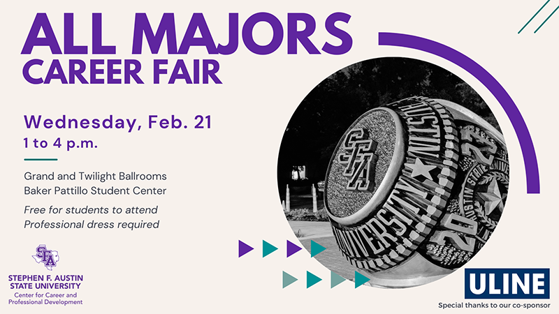 Upcoming Events | Center for Career and Professional Development | SFA