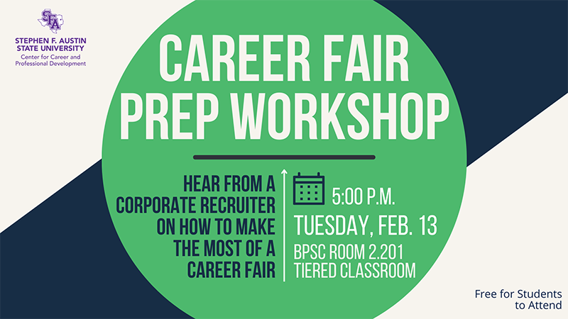 Upcoming Events | Center for Career and Professional Development | SFA