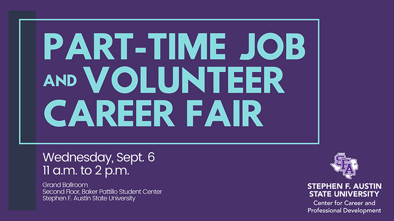 Upcoming Events | Center for Career and Professional Development | SFA